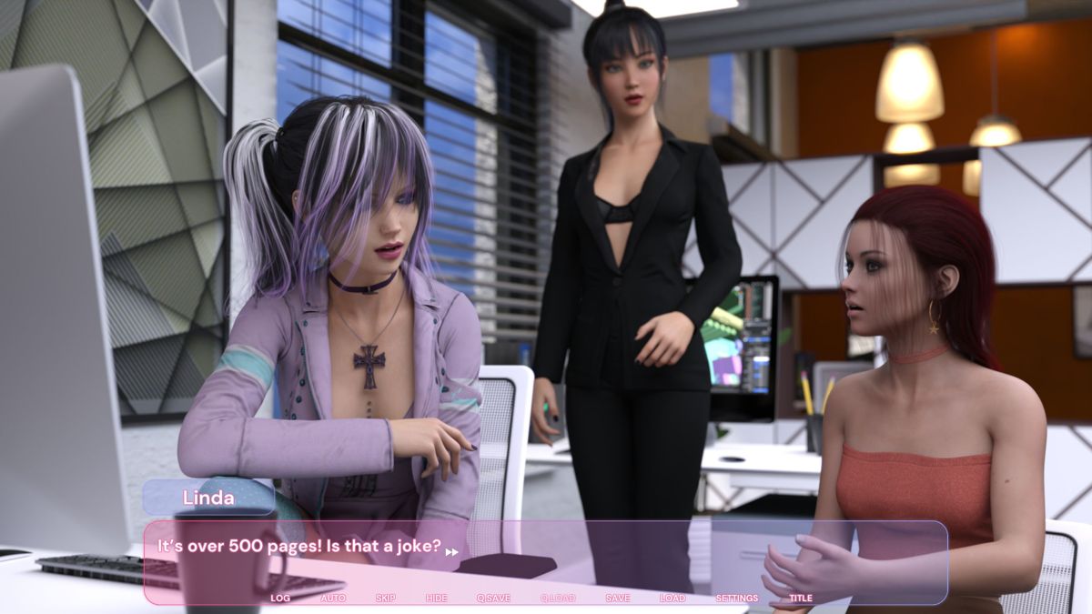 Screenshot of ENF Novels: Dress Code (Windows, 2021) - MobyGames