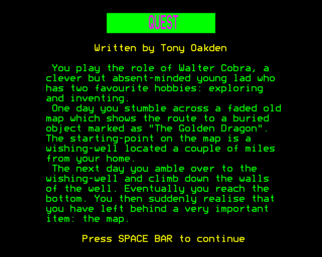 Quest (1988) - MobyGames