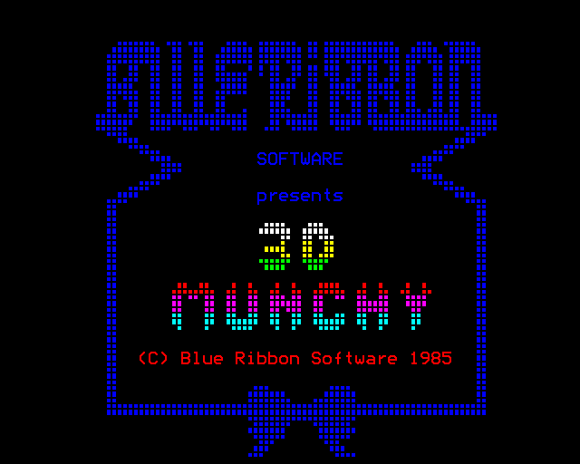 3D Munchy / Hangman (1985) - MobyGames