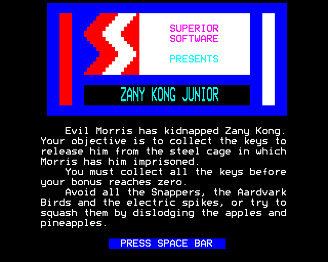 Zany Kong Junior (1984) - MobyGames