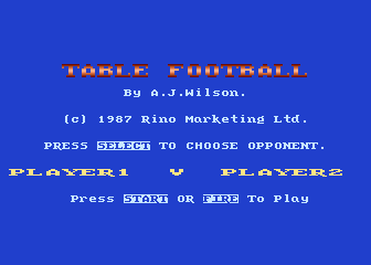 Table Football (1986) - MobyGames