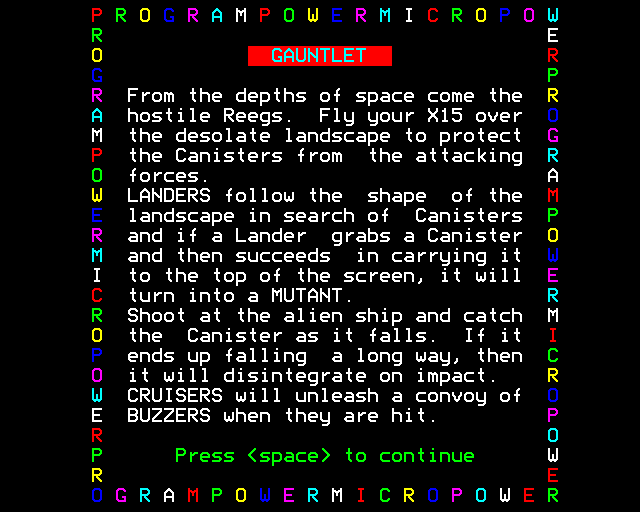 Gauntlet (1984) - MobyGames