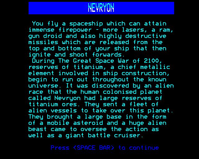 Nevryon (1990) - MobyGames