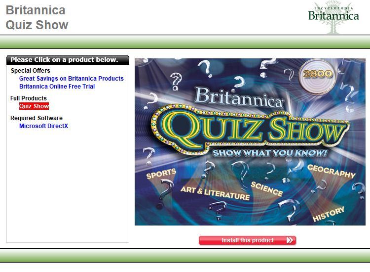 Britannica Quiz Show screenshots - MobyGames