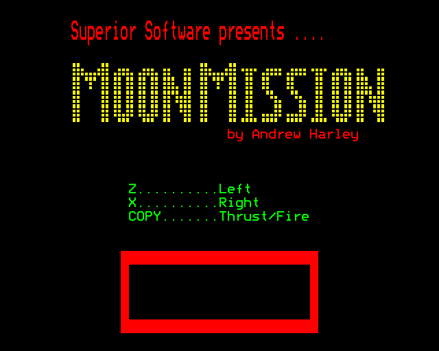 Moon Mission (1984) - MobyGames