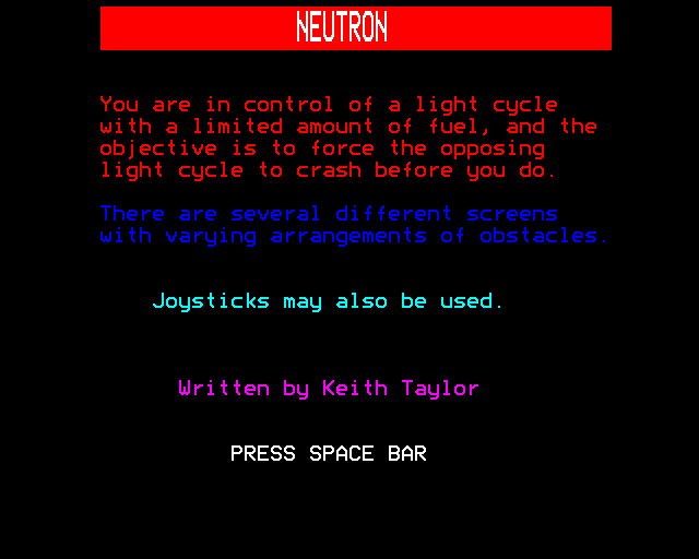 Neutron (1984) - MobyGames