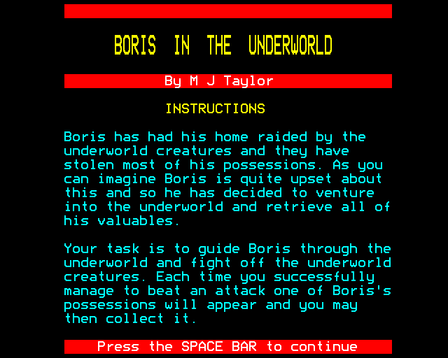 Price history for Boris in the Underworld - MobyGames
