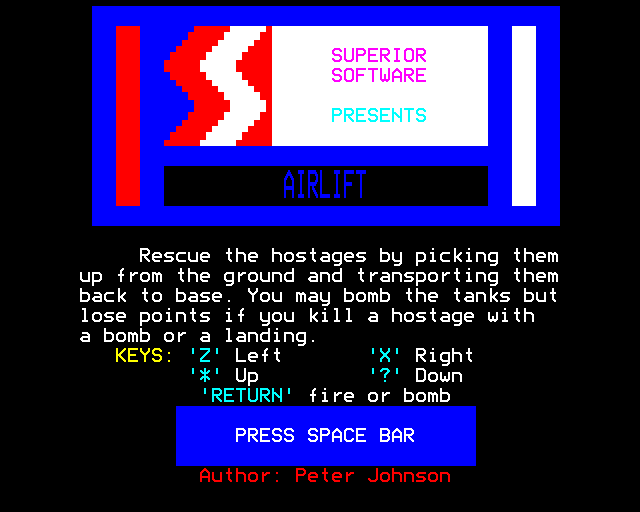 Airlift (1985) - MobyGames