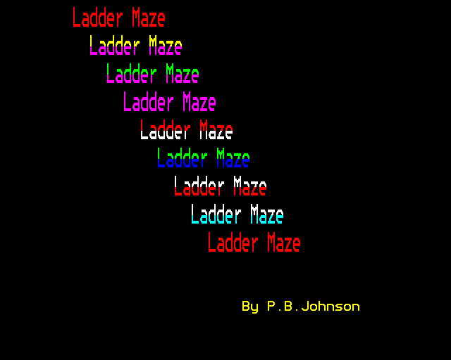 Ladder Maze (1983) - MobyGames