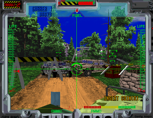 Screenshot of Behind... Enemy Lines (Arcade, 1997) - MobyGames