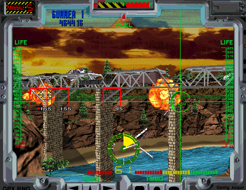 Screenshot of Behind... Enemy Lines (Arcade, 1997) - MobyGames