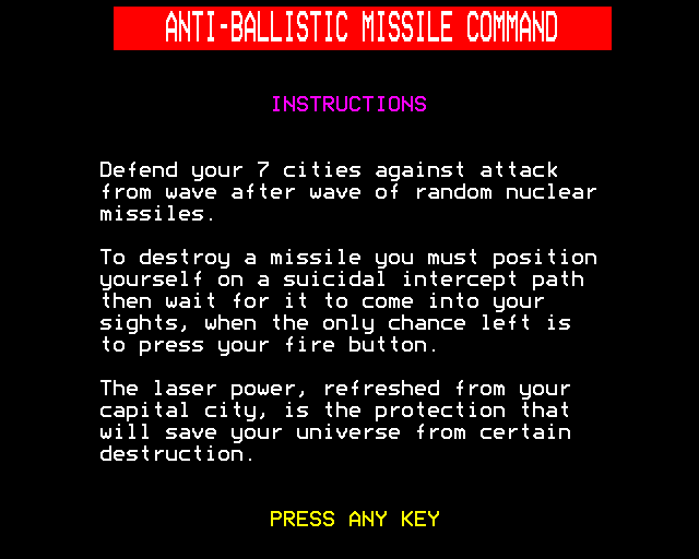 ABM (1982) - MobyGames