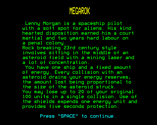 Megarok (1987) - MobyGames