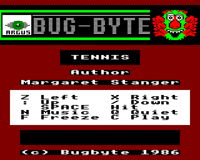 Tennis (1986) - MobyGames