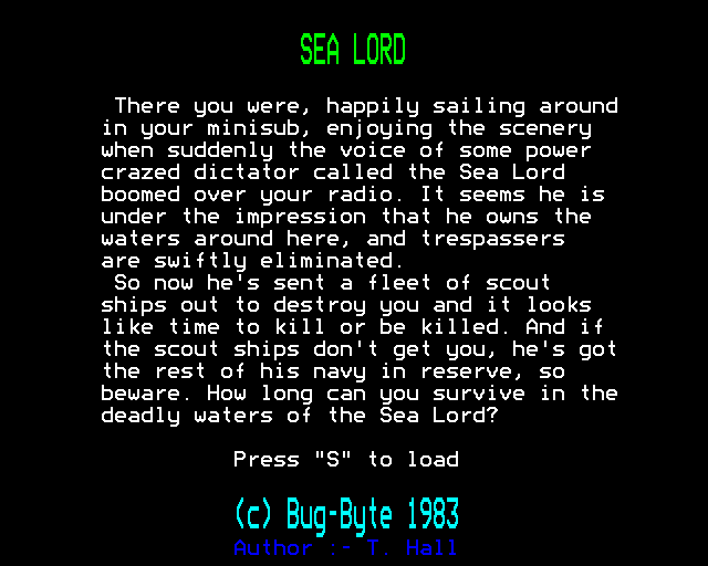 Sea Lord (1983) - MobyGames