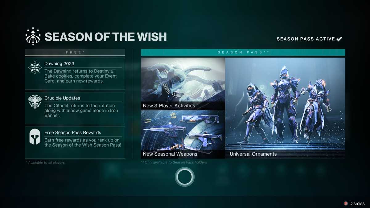 Destiny 2: Season of the Wish Silver Bundle screenshots - MobyGames