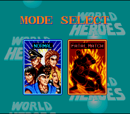 Screenshot of World Heroes (SNES, 1992) - MobyGames