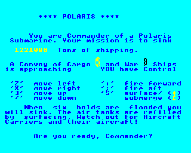 Polaris (1982) - MobyGames