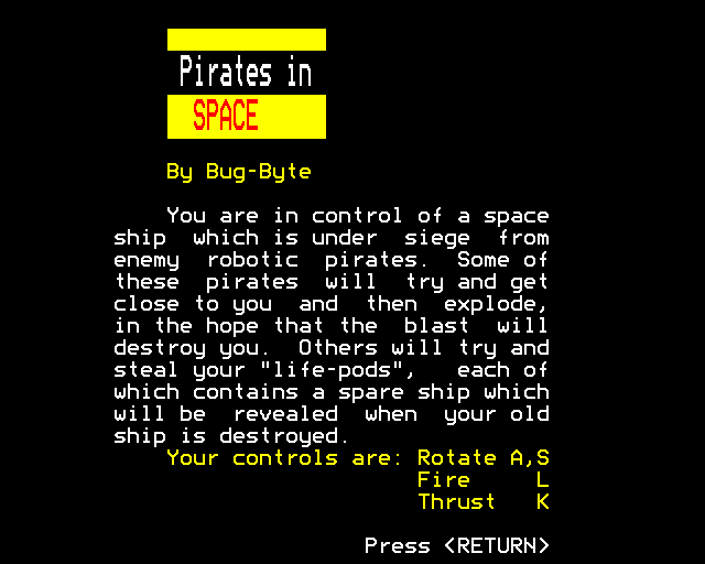Space Pirates (1982) - MobyGames