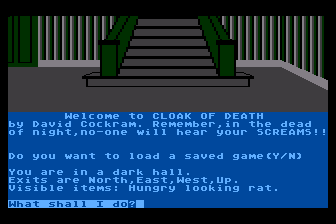 Cloak of Death (1984) - MobyGames