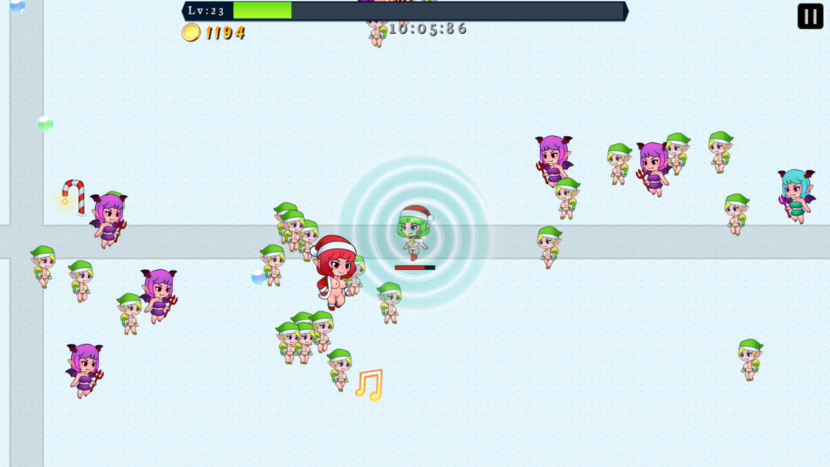 Screenshot of Spiral Clicker: Christmas Survivors (Windows, 2023 ...