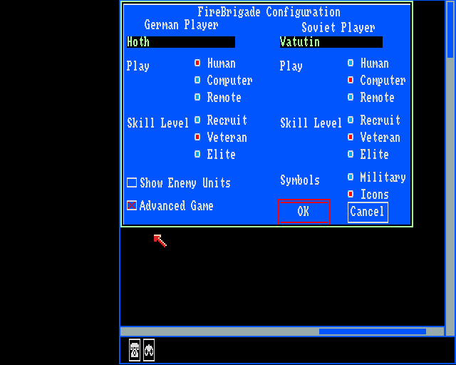 Screenshot of Fire-Brigade: The Battle for Kiev - 1943 (Amiga, 1988 ...