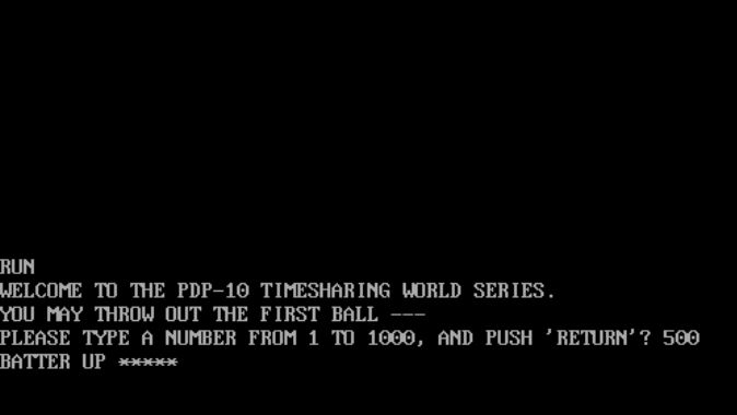 The PDP-10 Timesharing World Series (1965) - MobyGames