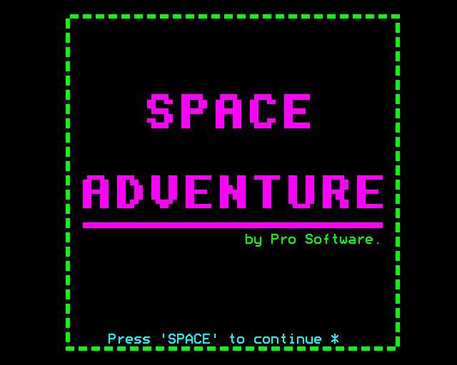 Space Adventure (1982) - MobyGames
