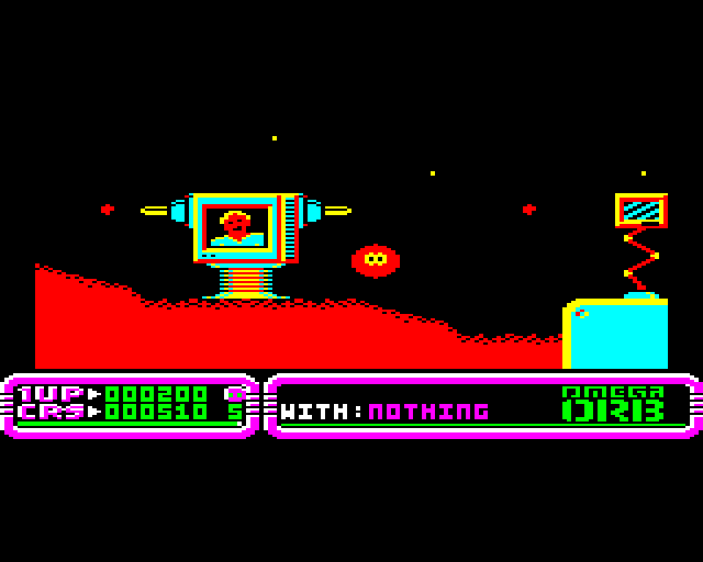 Screenshot of Omega Orb (BBC Micro, 1987) - MobyGames