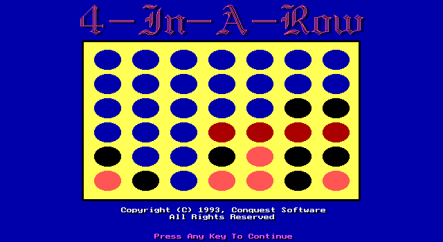 4-In-A-Row (1993) - MobyGames