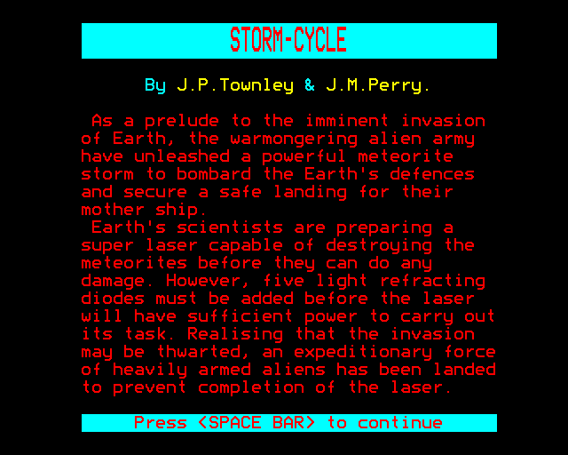 Stormcycle (1989) - MobyGames