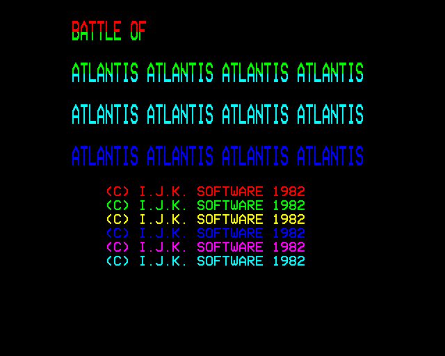Atlantis (1982) - MobyGames