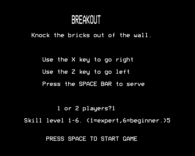Breakout (1982) - MobyGames