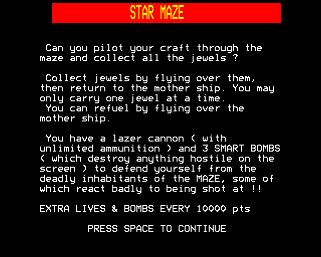 Star Maze (1984) - MobyGames