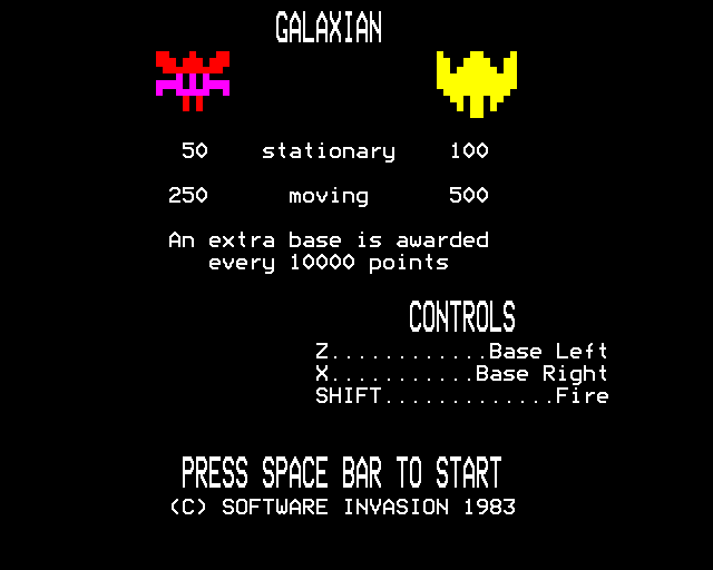 Galaxian (1983) - MobyGames
