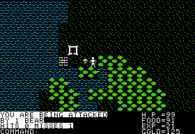 Screenshot of Ultima (Apple II, 1981) - MobyGames