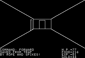 Screenshot of Ultima (Apple II, 1981) - MobyGames