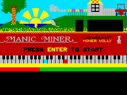 Screenshot of Manic Miner (ZX Spectrum, 1983) - MobyGames