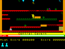 Screenshot of Manic Miner (ZX Spectrum, 1983) - MobyGames