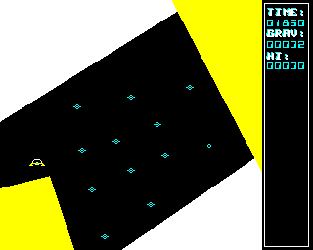 Screenshot of Space Caverns (BBC Micro, 1986) - MobyGames