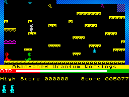 Screenshot of Manic Miner (ZX Spectrum, 1983) - MobyGames