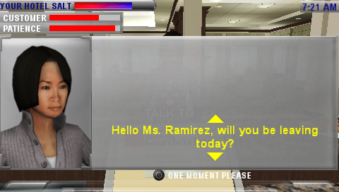 Screenshot of The Hilton Family (PSP, 2009) - MobyGames