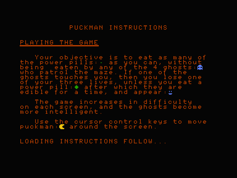 Puckman (1983) - MobyGames