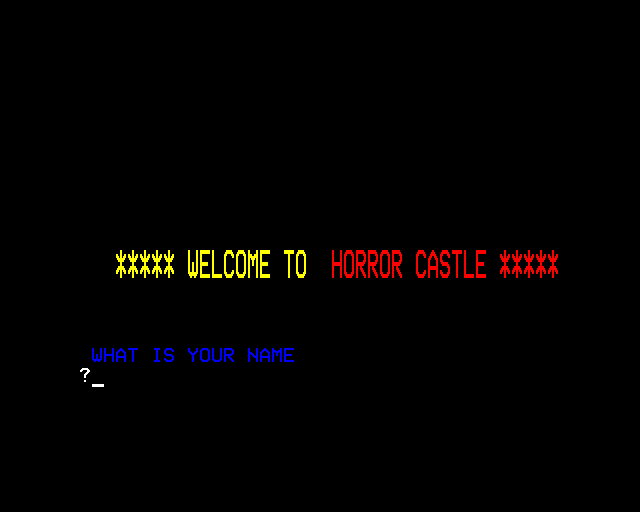 Horror Castle (1983) - MobyGames