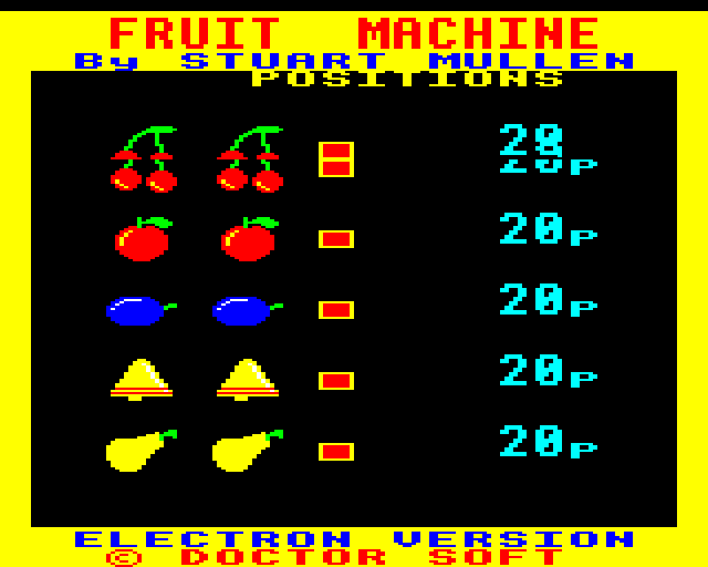 Fruit Machine (1984) - MobyGames