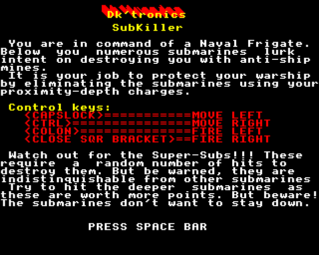 Sub Killer! (1983) - MobyGames