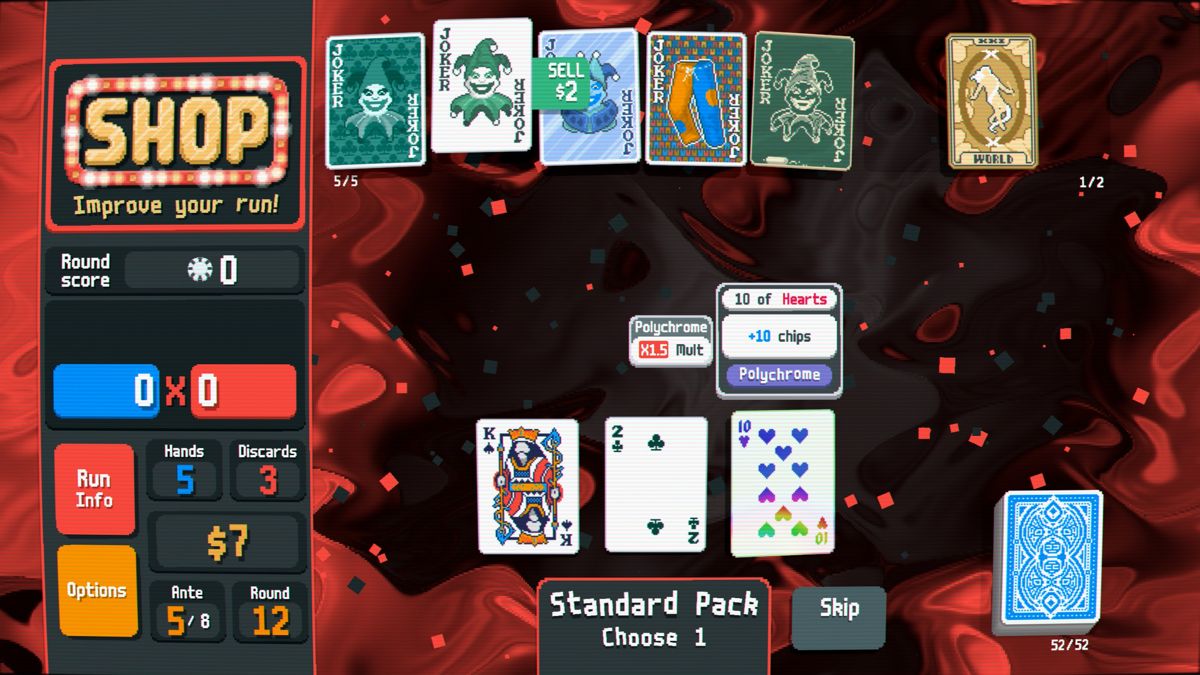 Screenshot of Balatro (Windows, 2024) - MobyGames