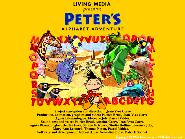 Peter's Alphabet Adventure (1994) - MobyGames