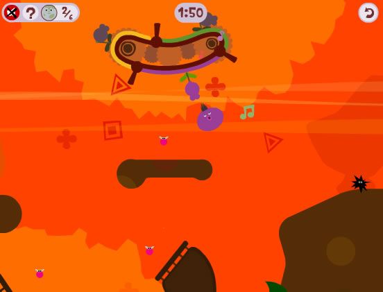Screenshot of LocoRoco 2 (Browser, 2008) - MobyGames