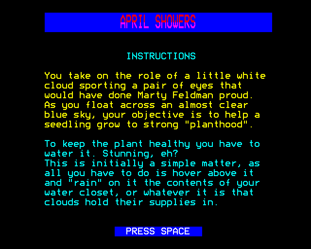 April Showers (1985) - MobyGames